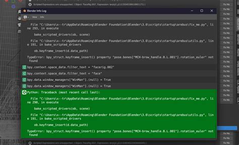 blender 3 6 and rebusfarm python traceback error r blender