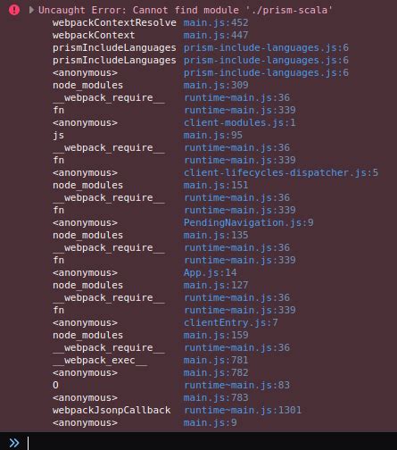 Trouble With Adding Scala Language For Syntax Highligh · Issue 4799 · Facebookdocusaurus · Github