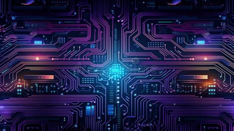 Visualizing Tech Advanced CPUs Microchips AI Neural Networks And Cloud Computing Stock