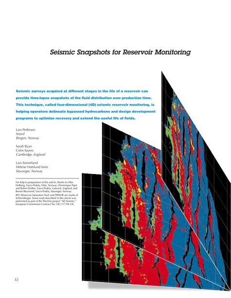 Pdf Seismic Snapshots For Reservoir Monitoring Dokumen Tips