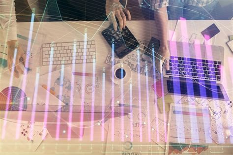 Premium Photo Multi Exposure Of Man And Woman Working Together And