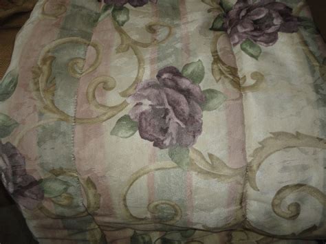 Croscill Chambord Cassis Queen Comforter Floral Amethyst Green 92 X 96