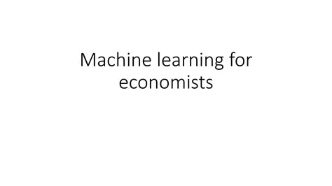 Ppt Introduction To Machine Learning For Social Scientists Powerpoint