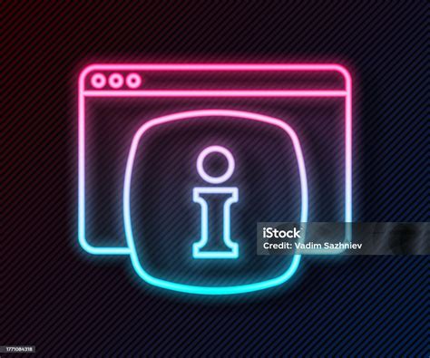 검은 색 배경에 격리 텍스트 Faq 정보 아이콘 빛나는 네온 라인 컴퓨터 모니터 자주 묻는 질문 벡터 Brand Name