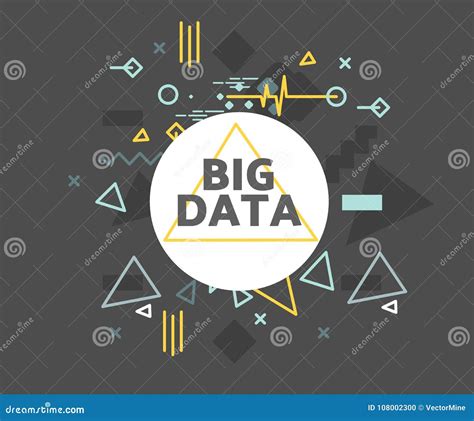 Big Data Vector Illustration Concept Stock Vector Illustration Of Chart Digital 108002300