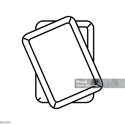 알루미늄 시트 팬 주방 조리기구 라인 아이콘 벡터 일러스트 레이 션 가구에 대한 스톡 벡터 아트 및 기타 이미지 가구 가정 주방 가정의 방 Istock