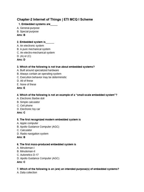 Eti Unit 2 Mcq Download Free Pdf Computer Network Internet Of Things