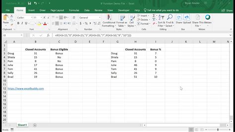 If Function Nested If Functions Youtube