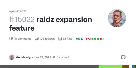 zfs raidz expansion feature finally merged r datahoarder