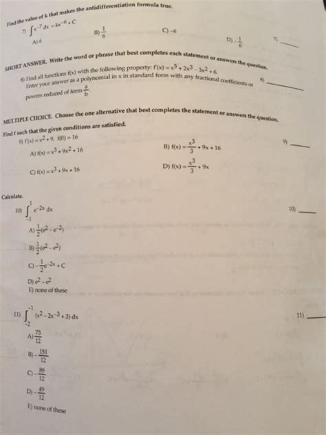 Solved Find The Value Of K That Makes The Chegg Com