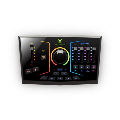 M Game Dual Rgb Dual Usb Audio Streaming Interface With Rgb Led