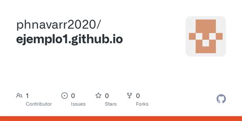 GitHub Phnavarr Ejemplo Github Io