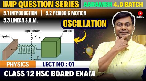 OSCILLATION LINEAR SIMPLE HARMONIC MOTION LECT NO 01 AARAMBH 4