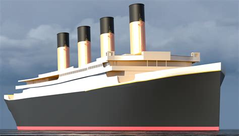 3d Titanic Yeah It Doesnt Have Textures Yet Im Happy With The Shape And I Wanted To Show