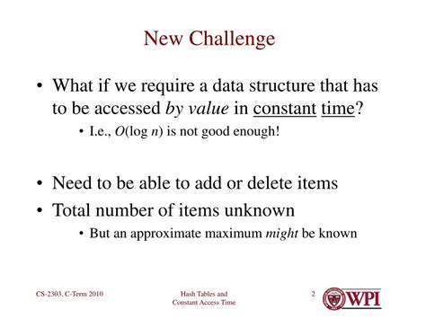 Ppt Hash Tables And Constant Access Time Powerpoint Presentation