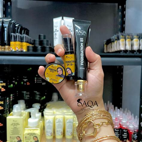 Foundation Spf 50 By Saqa Glowing Hq Shopee Malaysia