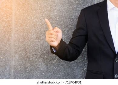 Business Concept Man Pointing Screen Stock Photo Shutterstock