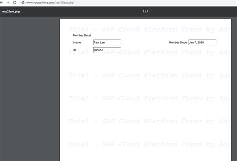 Generate Pdfs On Web Browser With Sap Forms By Ado Sap Community