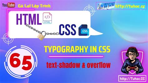 65 css typography học cách sử dụng text shadow and overflow đơn giản hướng dẫn chi tiết by