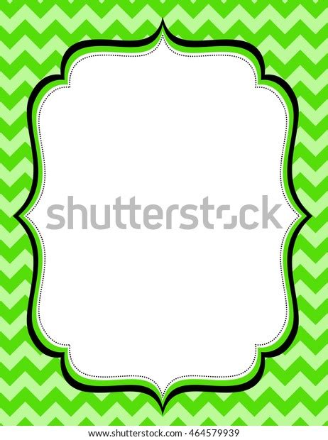 Chevron Pattern Border Frame Stock Vector Royalty Free 464579939 Shutterstock