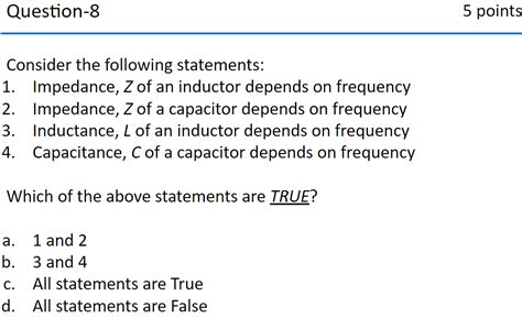 solved question 8 5 points consider the following