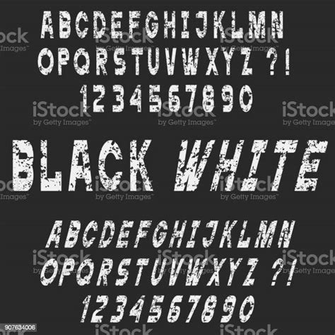 화이트 그런 지 알파벳 문자 및 숫자 벡터 세트 분필 스타일 알파벳에 대한 스톡 벡터 아트 및 기타 이미지 알파벳 0명 낡은 사진 효과 사진 효과 Istock