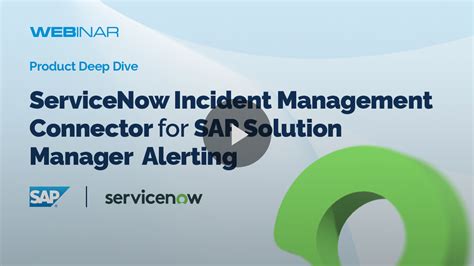 Servicenow Incident Management Connector For Sap Corealm