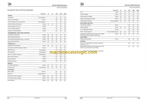 JCB Loadall Operator Manual Machine Catalogic