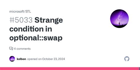 Strange Condition In Optionalswap · Issue 5033 · Microsoftstl · Github