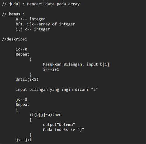 belajar coding searching data
