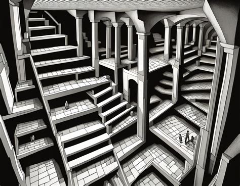 impossible stairs escher