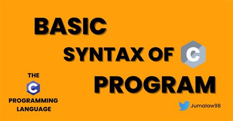 C Basic Syntax