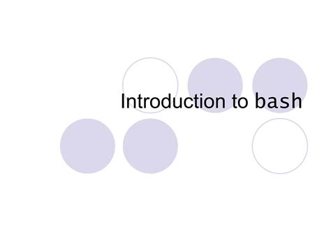 Unix Shell Scripting Basics Ppt