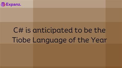 c is anticipated to be the tiobe language of the year