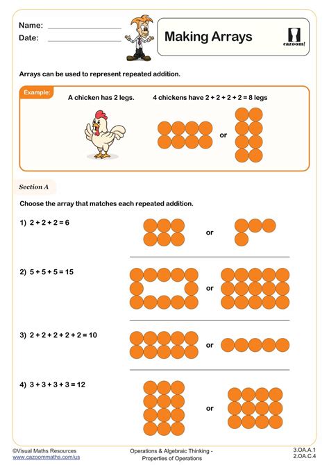 Making Arrays Worksheet Fun And Engaging 2nd Grade And 3rd Grade Operations And Algebraic Making Arrays Worksheet Fun And Engaging 2nd Grade And 3rd Grade Operations And Algebraic