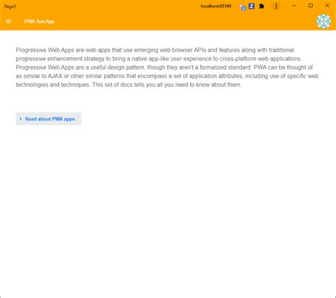 Pwa Template In 22