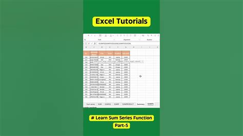 Mastering The Sumifs Function In Excel Powerful Data Summation Tutorial Exceltutorial Youtube