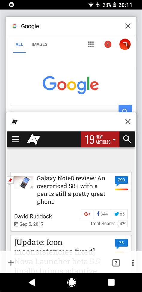 Chrome Beta Update Introduces Rounded Address Bar R Android