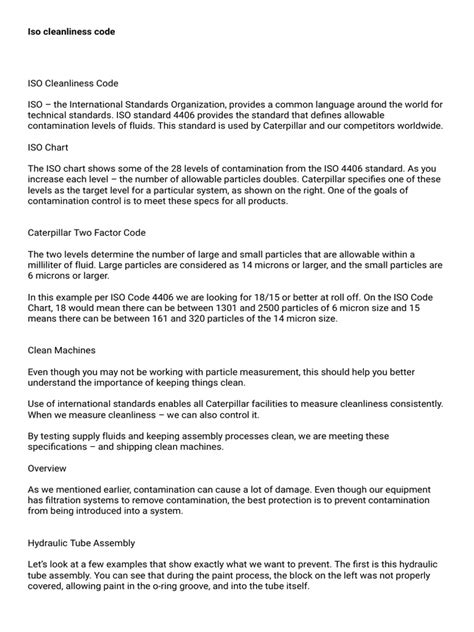 Iso Cleanliness Code Pdf International Organization For