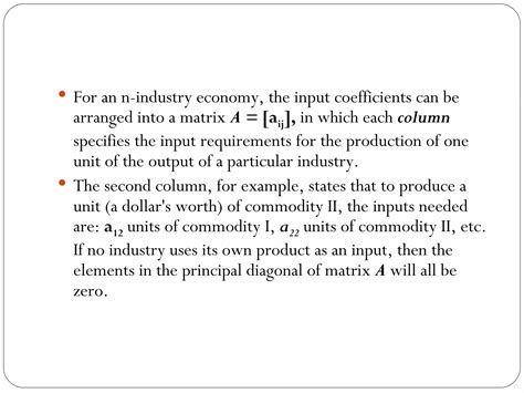 Leontief Input Output Modelsppt Final Ppt