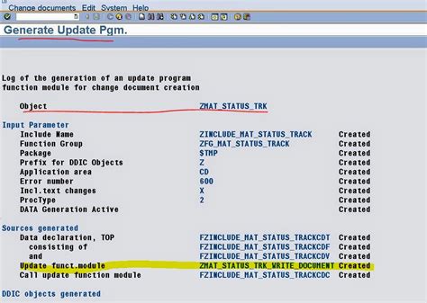 Creating SAP Change Document Object SCDO Using CDHDR CDPOS Table For Different Applications