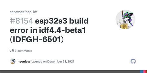 Esp32s3 Build Error In Idf44 Beta1 Idfgh 6501 · Issue 8154