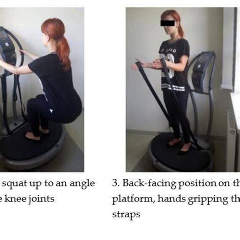 Exercises on the vibrating platform performed in the main part of the ...