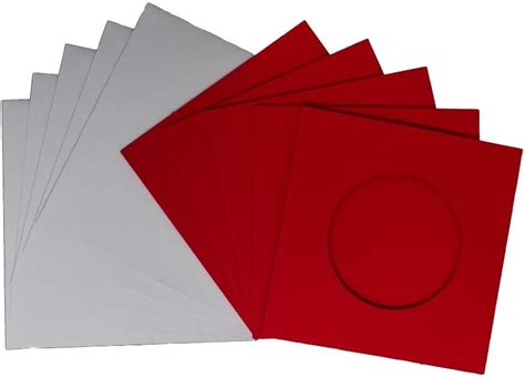 Rectangular Aperture A5 Cards Red Pack Of 4 Uk Home