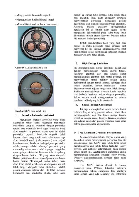 Material Isolasi Kabel Xlpe Elektro Undip Doc