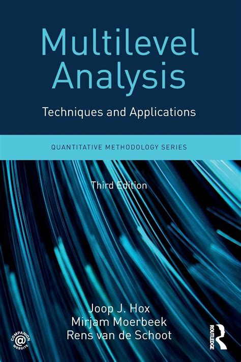 multilevel analysis quantitative methodology series hox joop