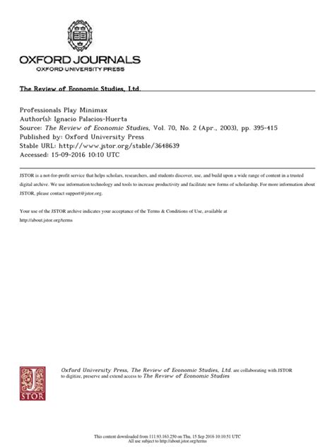 Professionals Play Minimax Pdf P Value Statistical Hypothesis Testing