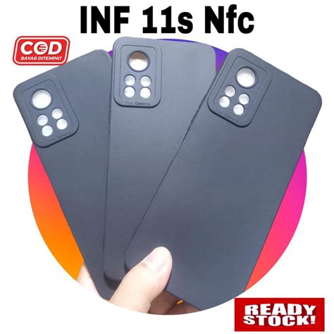 Jual Casing INFINIX Hot 11s Nfc Real Liquid Square High Quality Premium Soft Case Hitam Polos