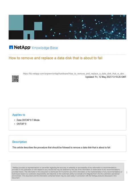 How To Remove And Replace A Data Disk That Is About To Fail Pdf Computer Data Storage