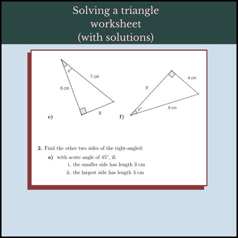 Free Solving Triangles Worksheet Download Free Solving Triangles